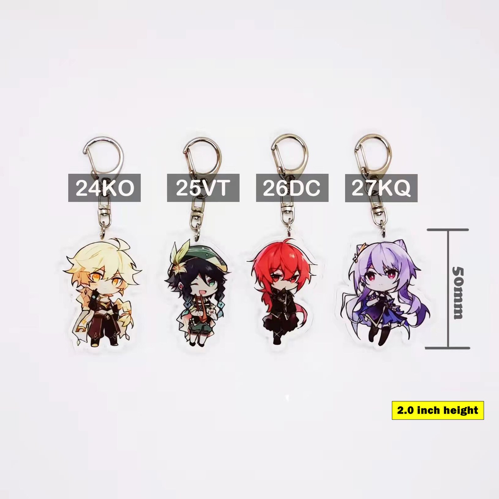 Genshin Keychains New Characters - Etsy