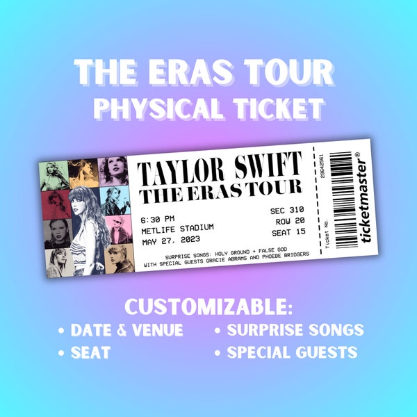 Surprise Songs Eras Tour - Etsy