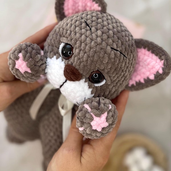 Cuddly Toy Cat - Etsy UK