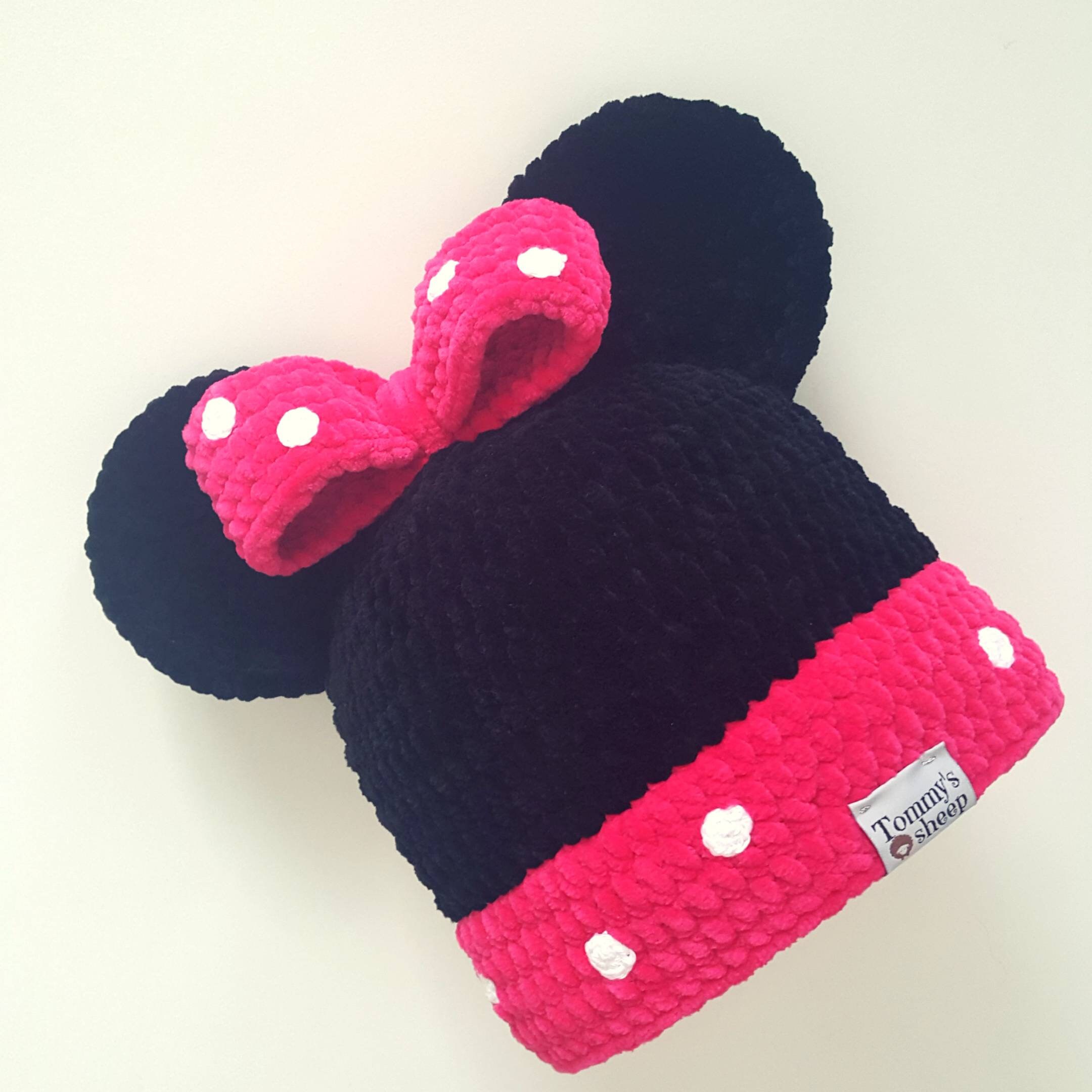 Crochet Minnie Mouse Hat Pattern: Beginner-friendly PDF (english ...