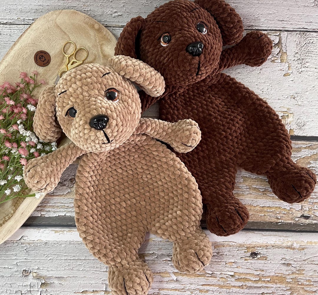 Crochet Dog Lovey Pattern: Amigurumi Puppy Snuggler (PDF Pattern) - Etsy