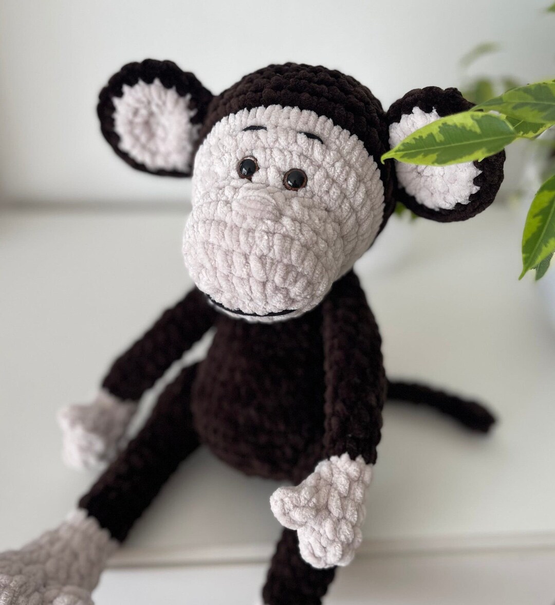 Crochet Monkey Plushie Pattern: Amigurumi Toy (PDF Download) - Etsy