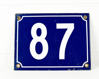 Enamel House Numbers | Etsy