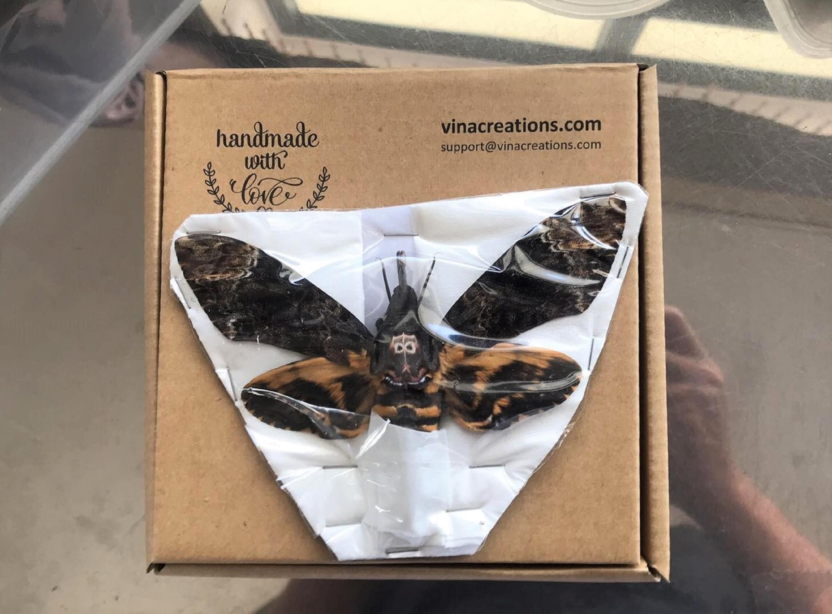 2 Real Death Head Moth Acherontia Spread Mounted Skull Moth - Etsy