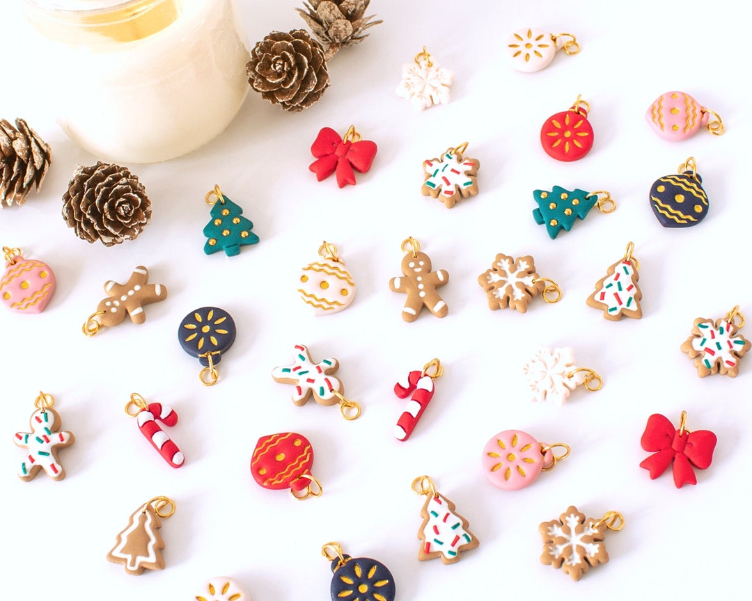 Add on Christmas Charm for Hoop Earrings, Handmade Holiday Charms for ...