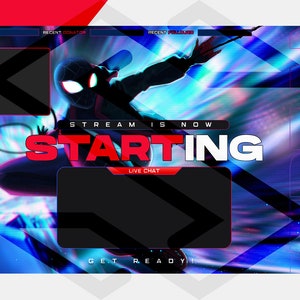 Twtich Overlays Spiderman Marvel Twitch Overlay - Etsy