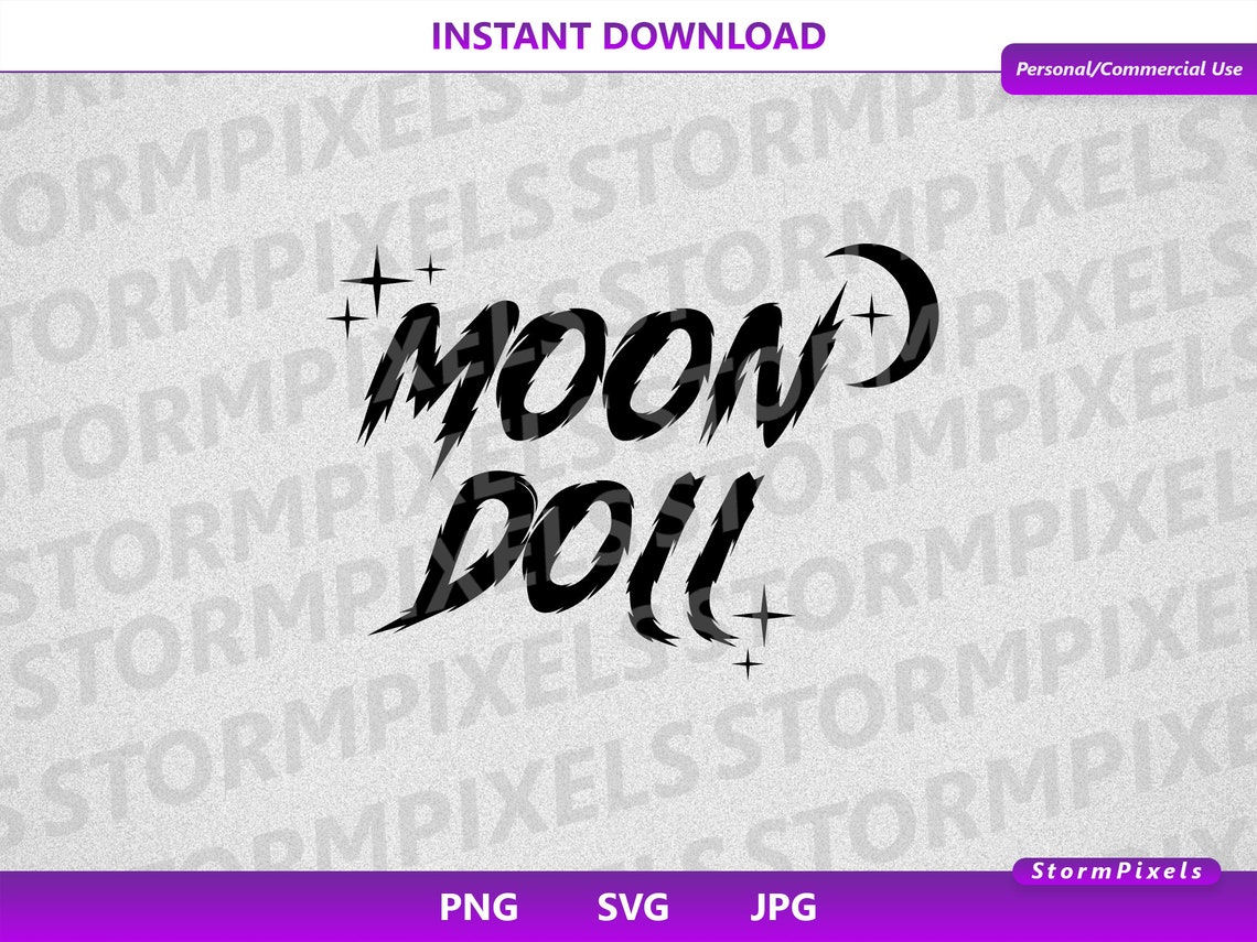 Moon Doll Svg, Witchy Svg, Gothic Svg, Moon Phase Svg, Moon Svg - Etsy