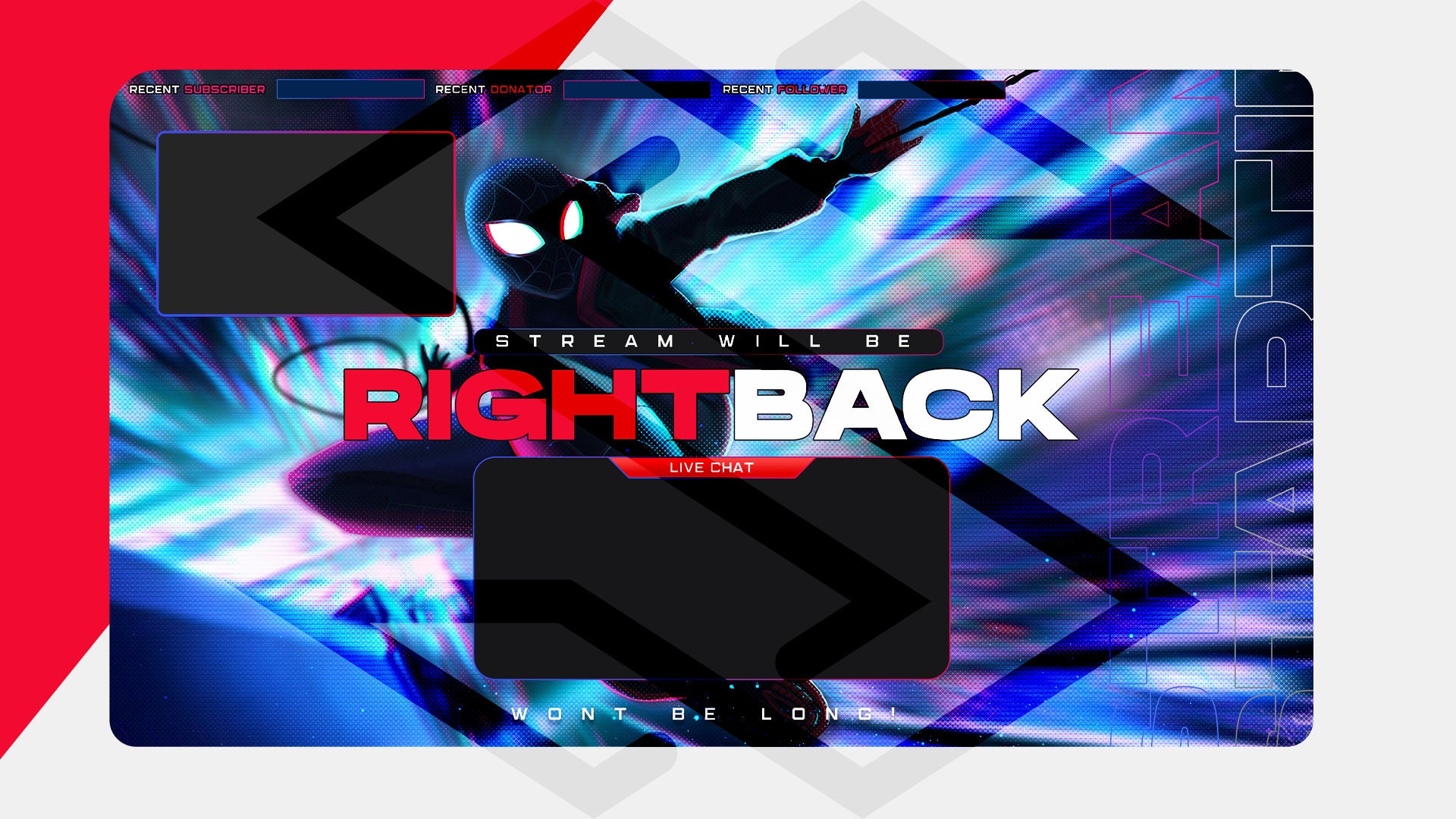 Twtich Overlays Spiderman Marvel Twitch Overlay - Etsy