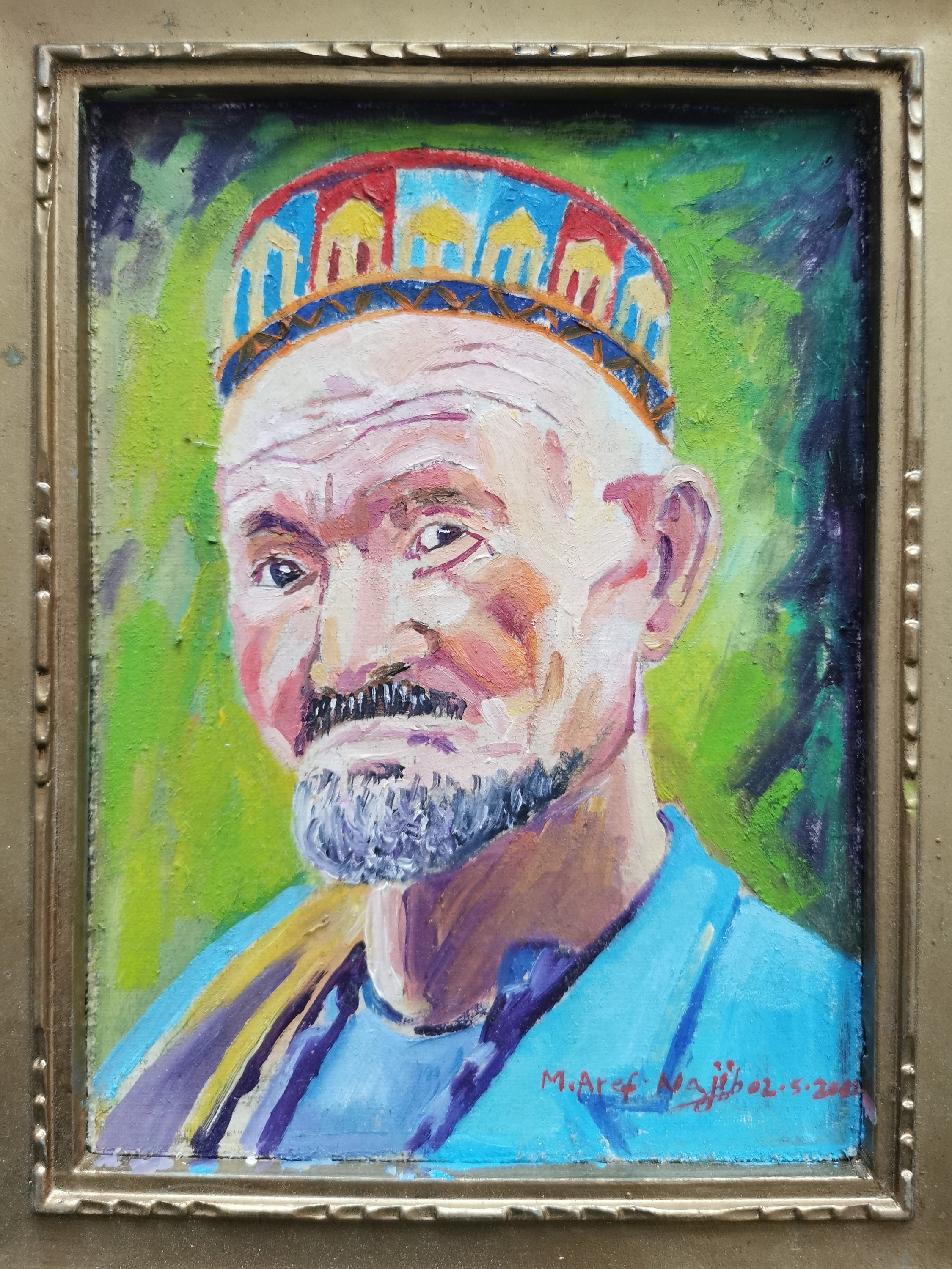 Hazara Portrait Afghan Art Oil Painting by Mohammad Aref | Etsy