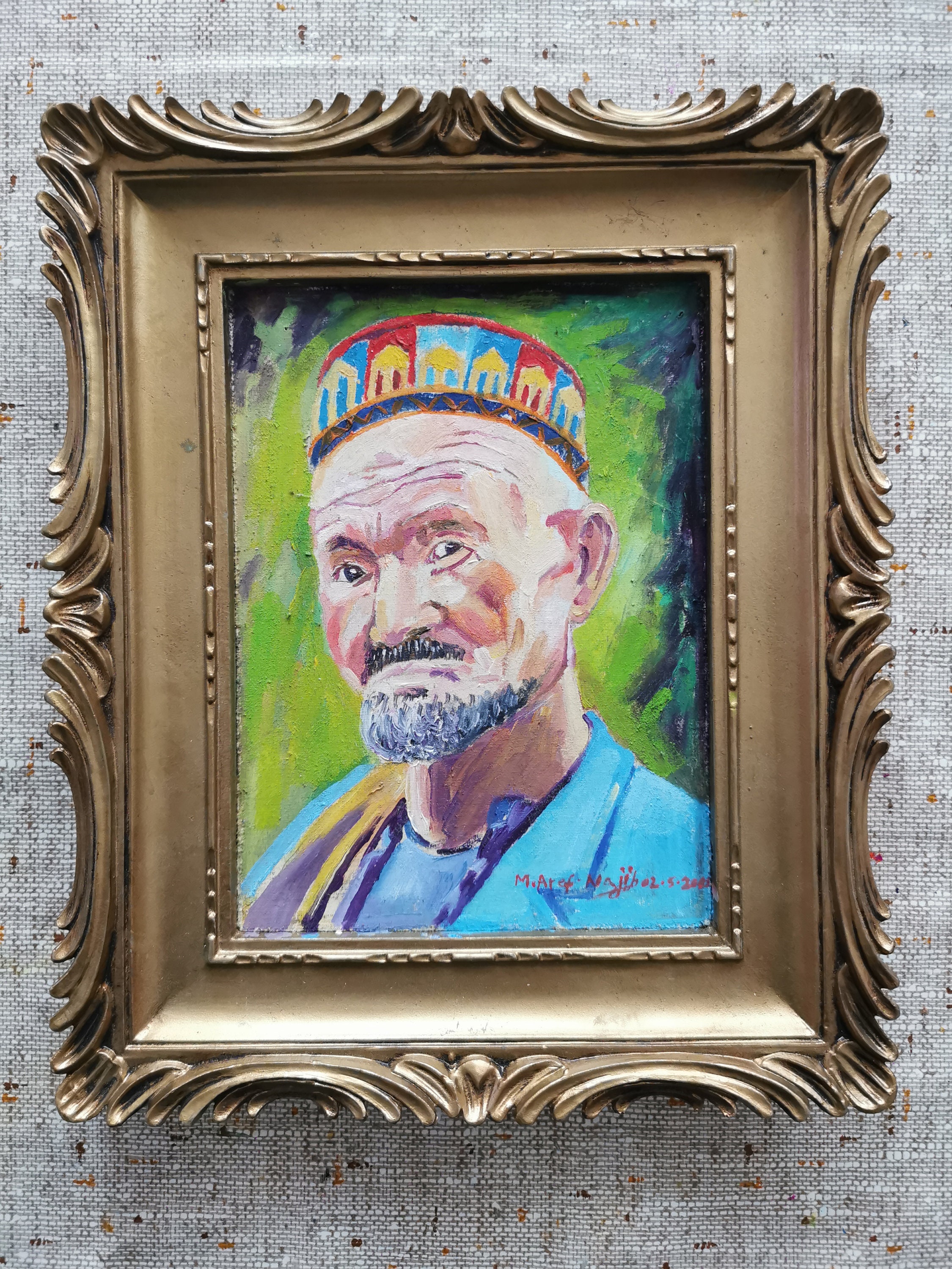 Hazara Portrait Afghan Art Oil Painting by Mohammad Aref | Etsy