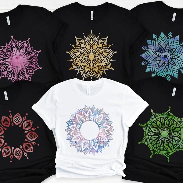 Mandala T Shirt - Etsy