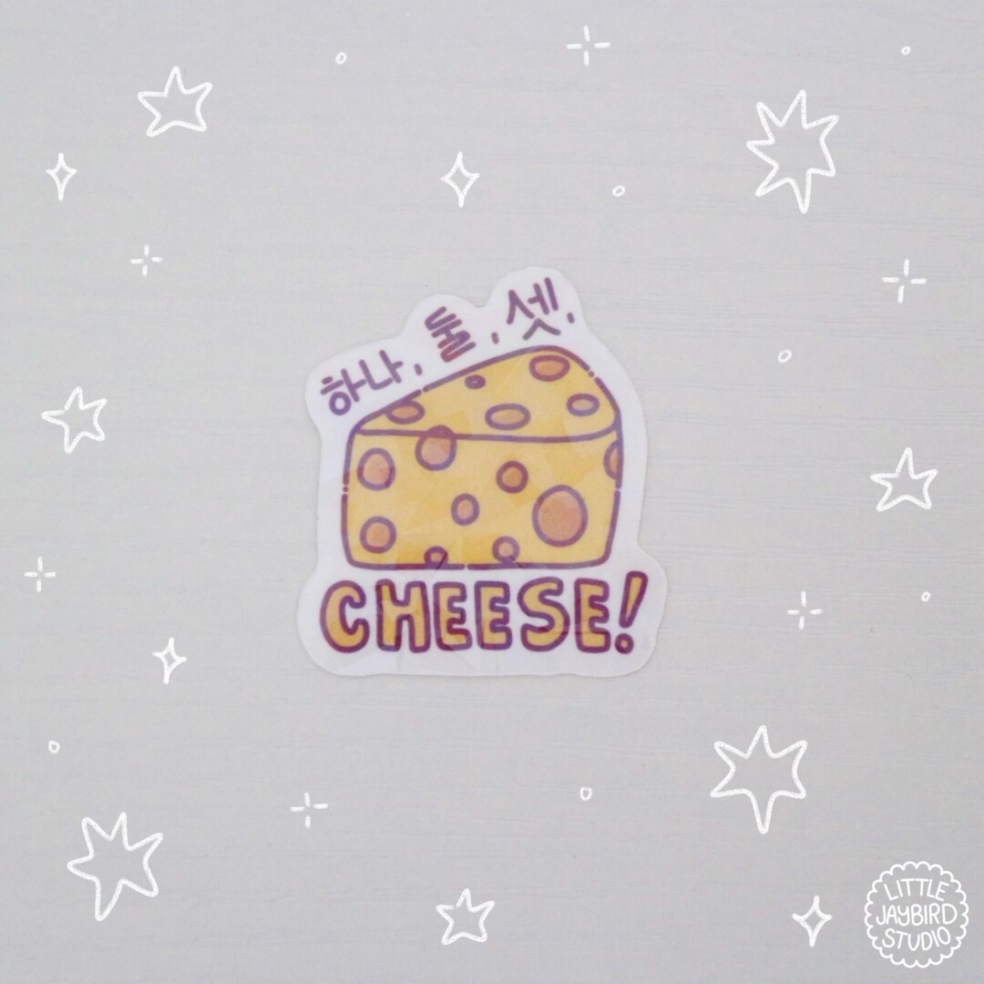 1, 2, 3, CHEESE! Skz Waterproof Holographic Vinyl Sticker | Stay ...