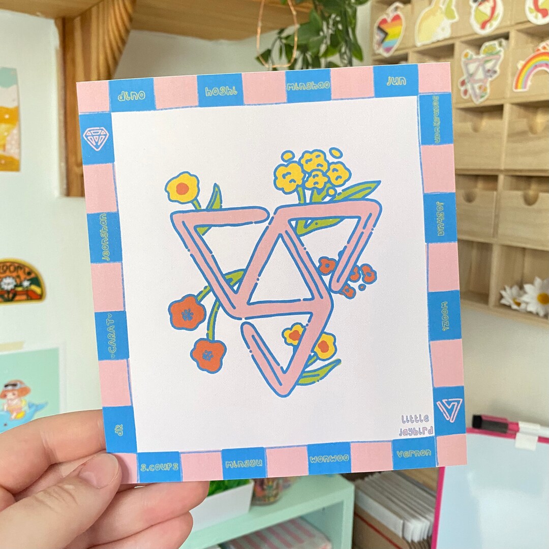 Say the Name SVT Carat Art Print Seventeen Kpop Carat - Etsy