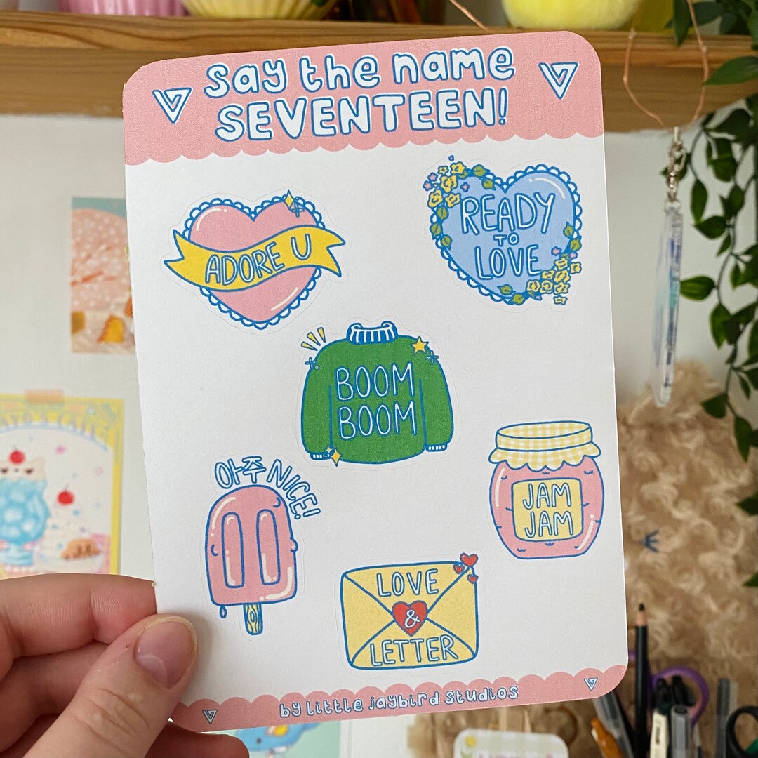 Say the Name SVT Carat Sticker Sheet Bullet Journalling, Bujo, Deco ...