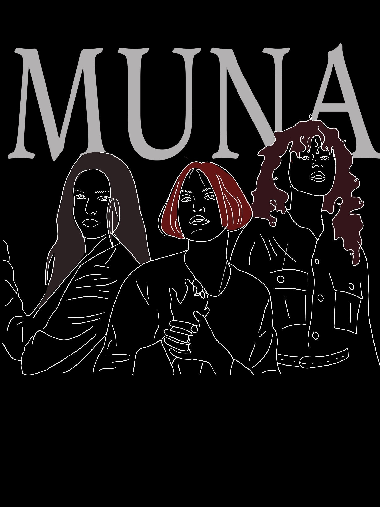MUNA Band Inspired Print A5 360gsm - Etsy