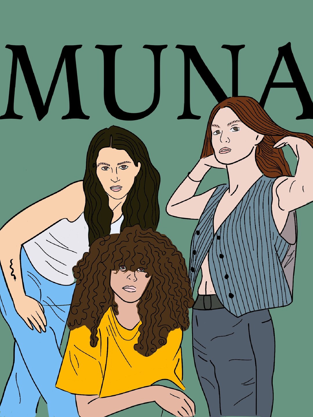 MUNA Inspired Band Print A5 360gsm - Etsy