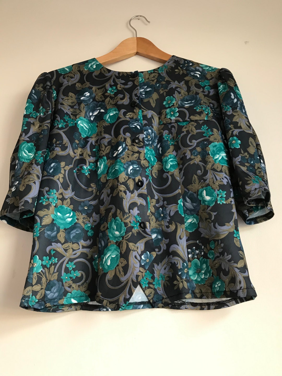 Vintage Amari Floral Blouse - Etsy