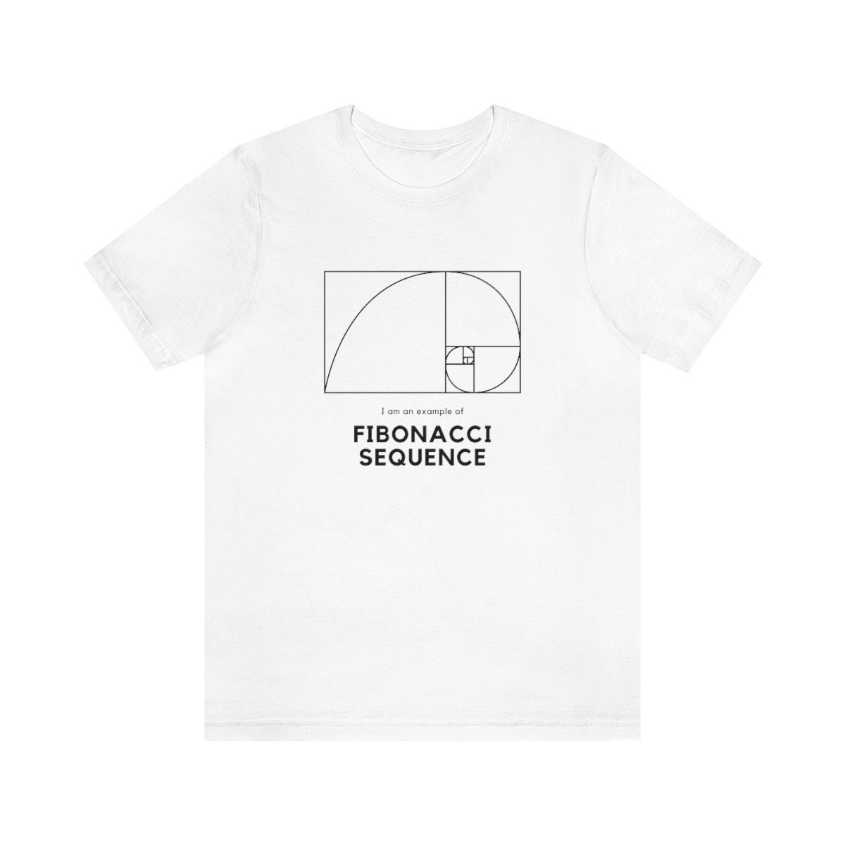 Unisex Fibonacci Sequence Graphic T-shirt Golden Ratio Golden Rectangle ...