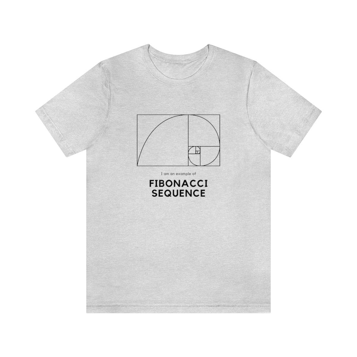 Unisex Fibonacci Sequence Graphic T-shirt Golden Ratio Golden Rectangle ...