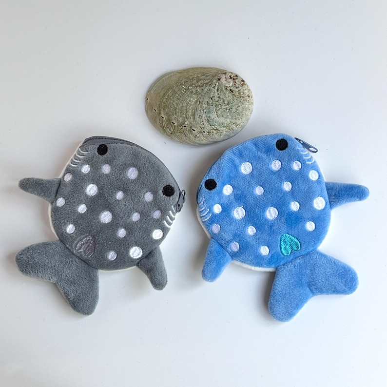 Whale Shark Coin Pouch – Cute Ocean-themed Accessory (13x14cm) - Etsy