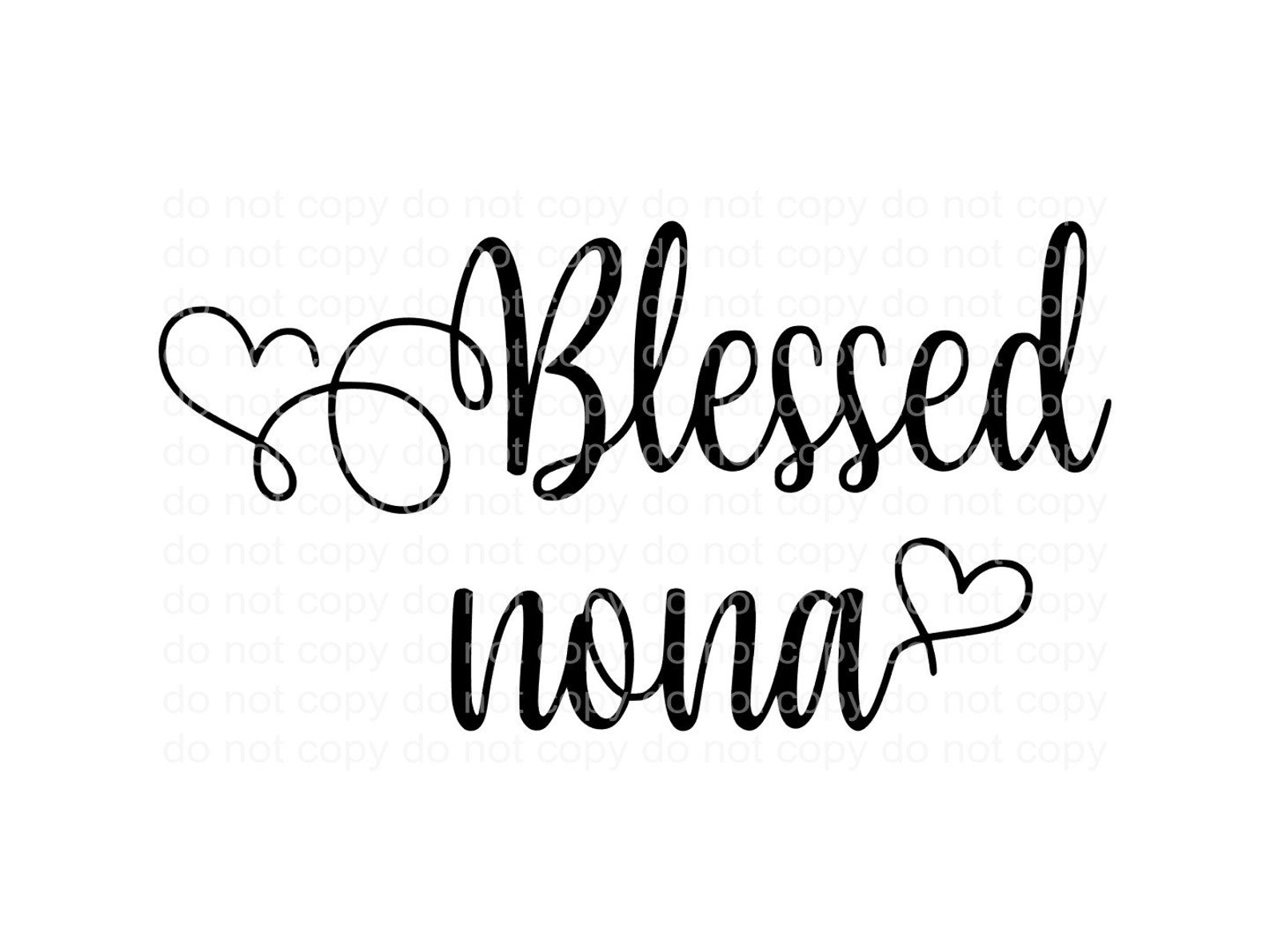 Blessed Nona PNG SVG JPEG - Etsy