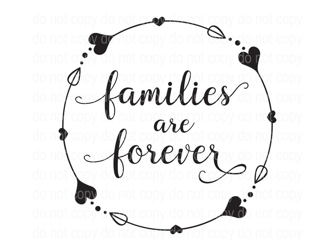 Families Are Forever PNG JPG SVG - Etsy