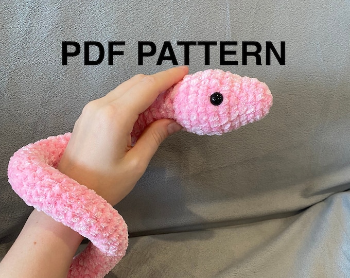 Snake Crochet Pattern - Etsy