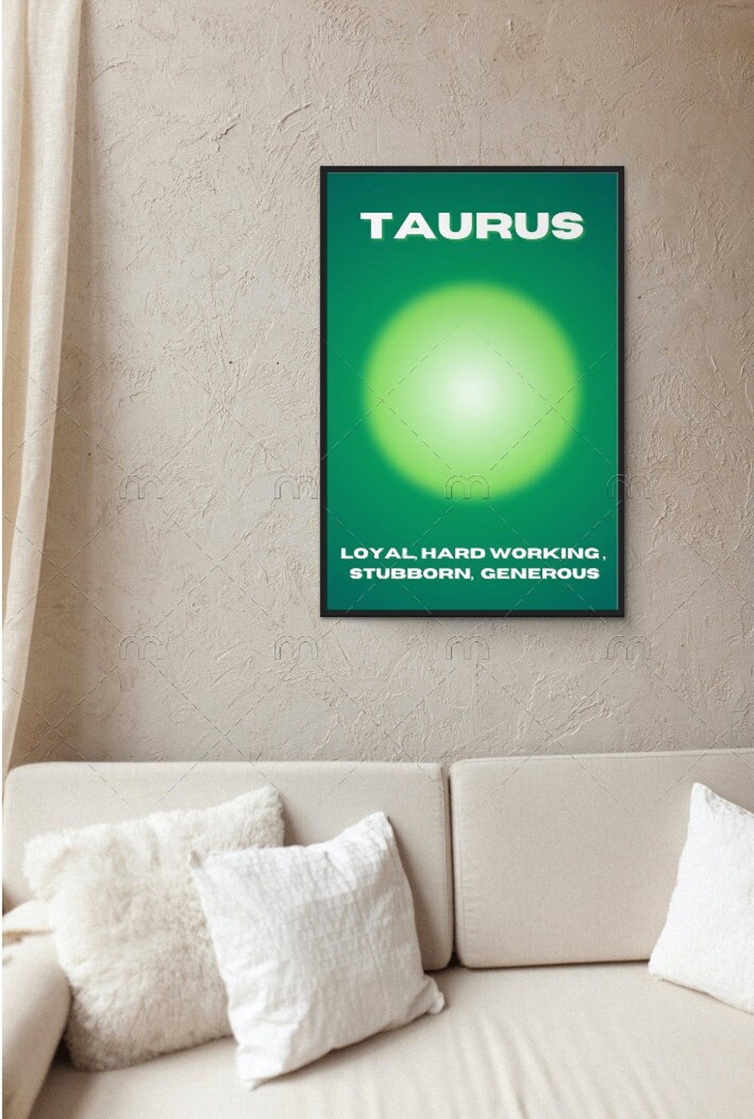 Taurus Aura | Digital Poster, Digital Print, Zodiac Print, Aura Poster ...