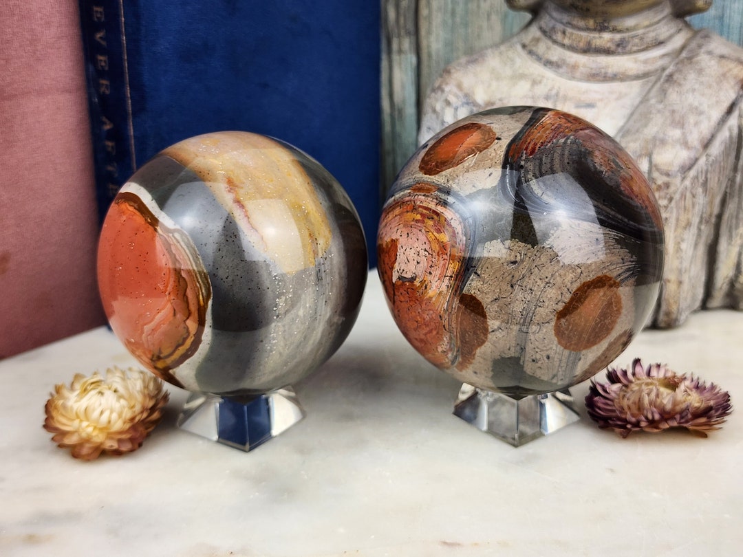 Polychrome Jasper Spheres - Etsy
