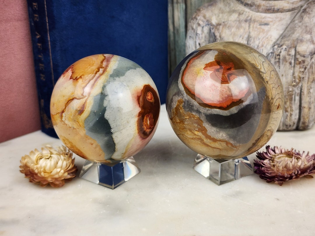 Polychrome Jasper Spheres - Etsy