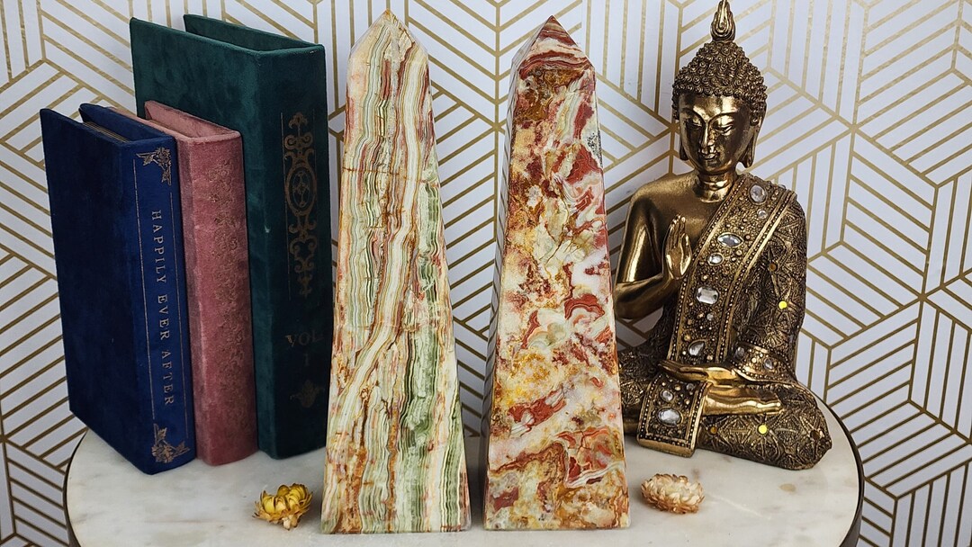 Large 12" Green Onyx Obelisk - Towers - Etsy