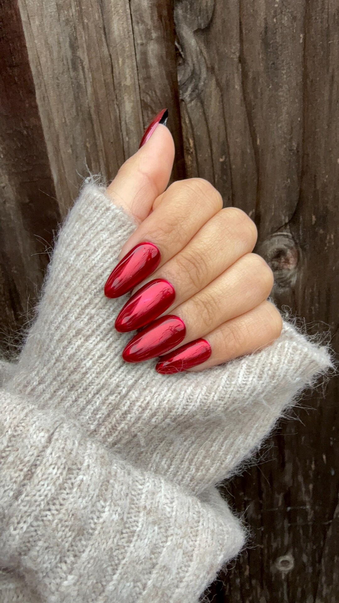 Red Press on Nails - Etsy