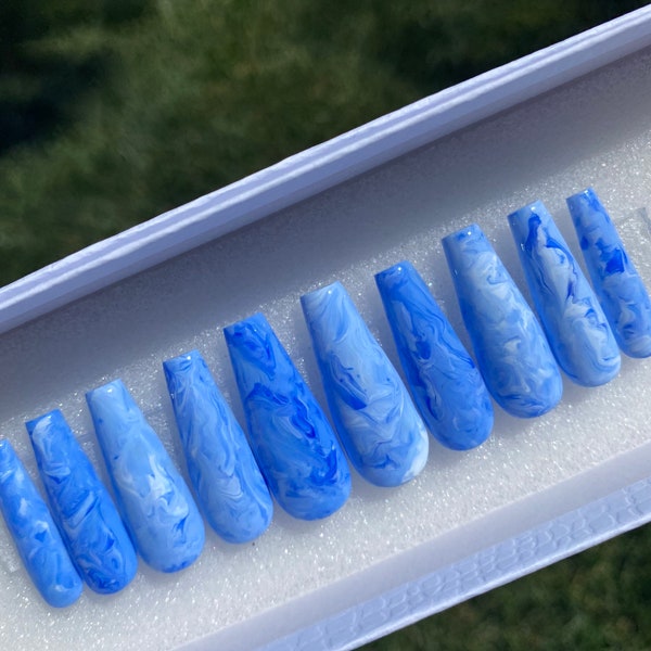 Custom Fake Nails - Etsy