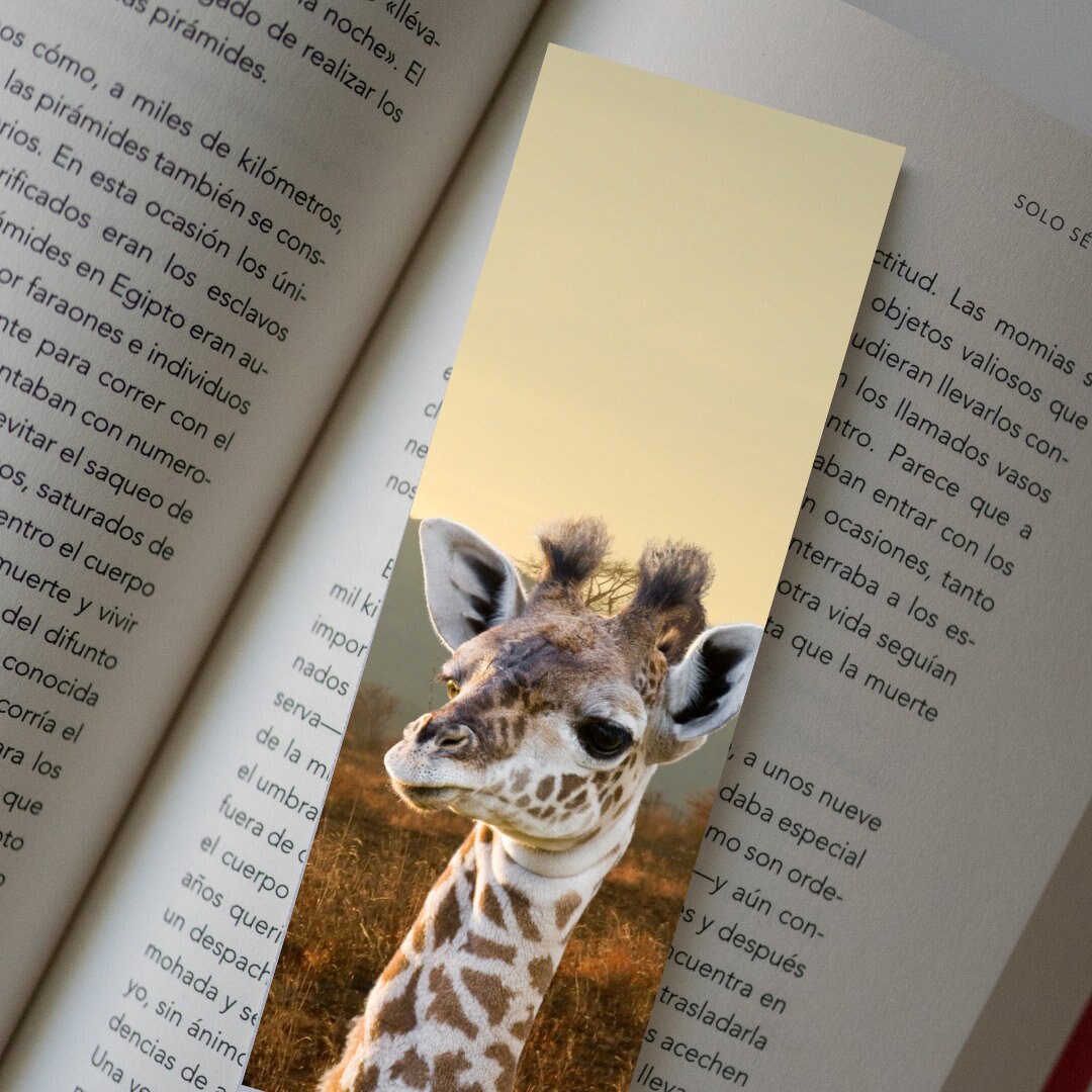 Giraffe in Nature Bookmark Set of 6 | Digital Download | Printable ...