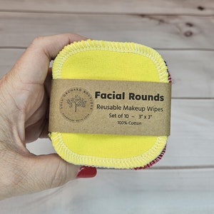 Rainbow Reusable Facial Rounds, Cotton Facial Rounds, Makeup Rounds ...