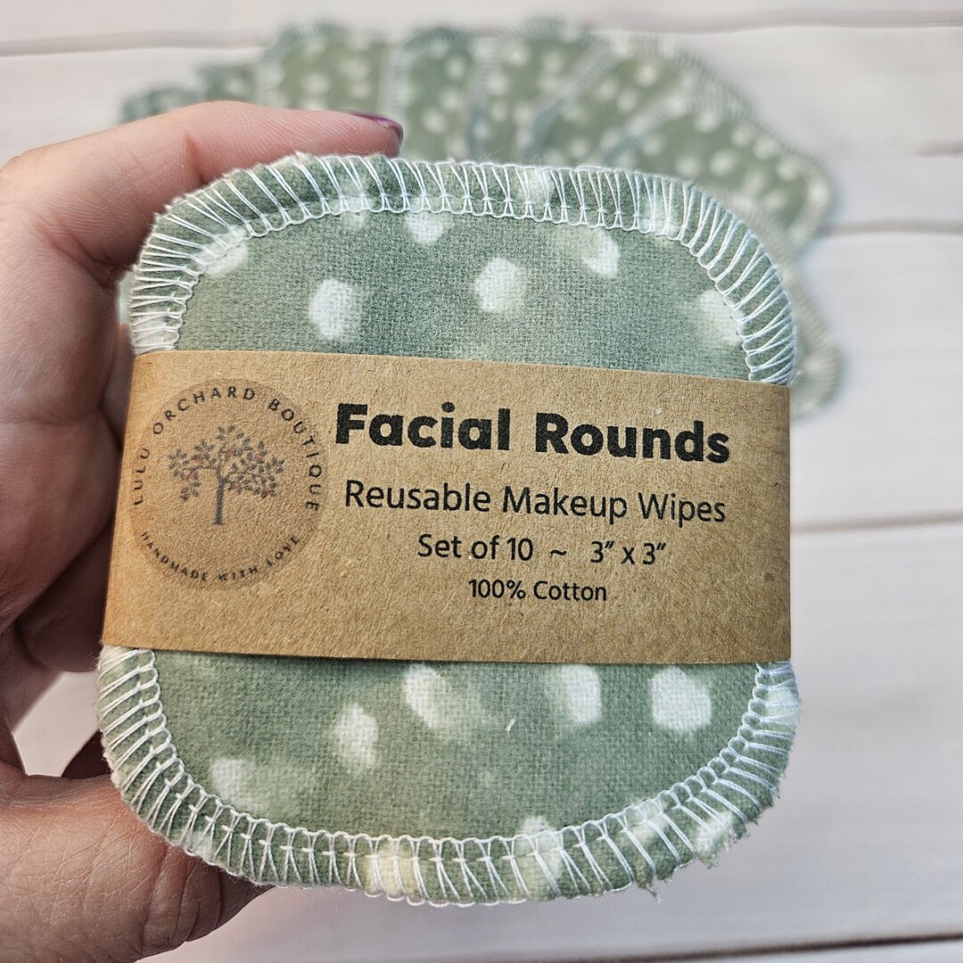 Sage Reusable Facial Rounds, Cotton Facial Rounds, Makeup Rounds ...