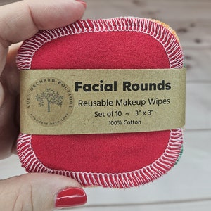 Rainbow Reusable Facial Rounds, Cotton Facial Rounds, Makeup Rounds ...