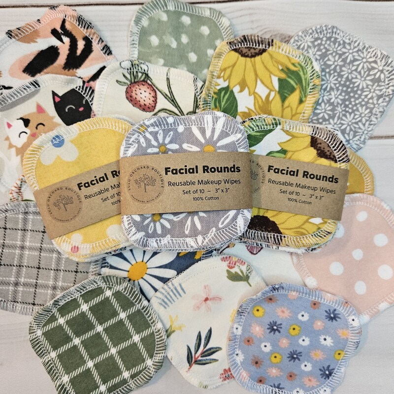 Cotton Facial Rounds - Etsy