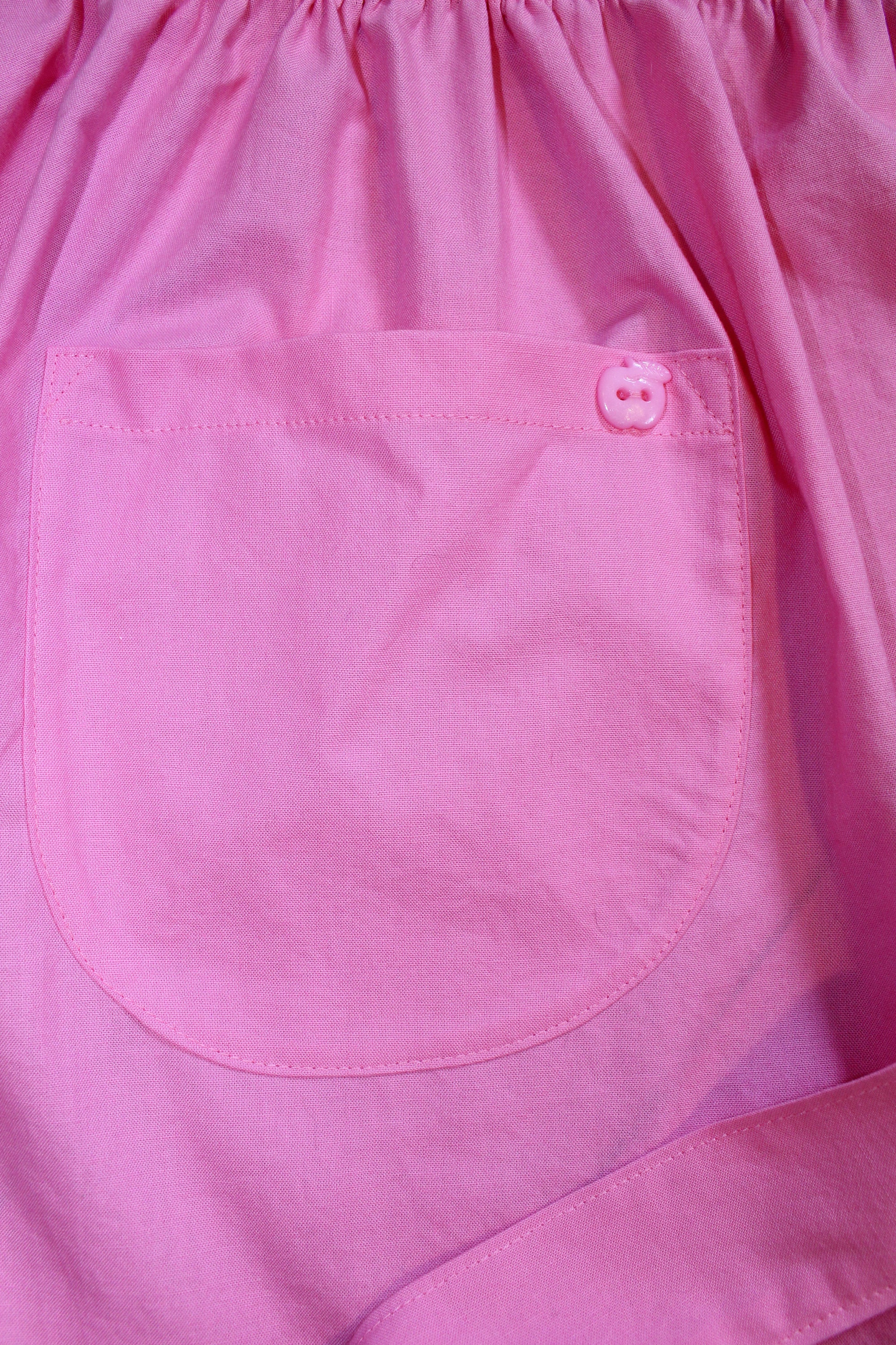 Pink Retro Half Apron With Ruffles Vintage Half Apron - Etsy