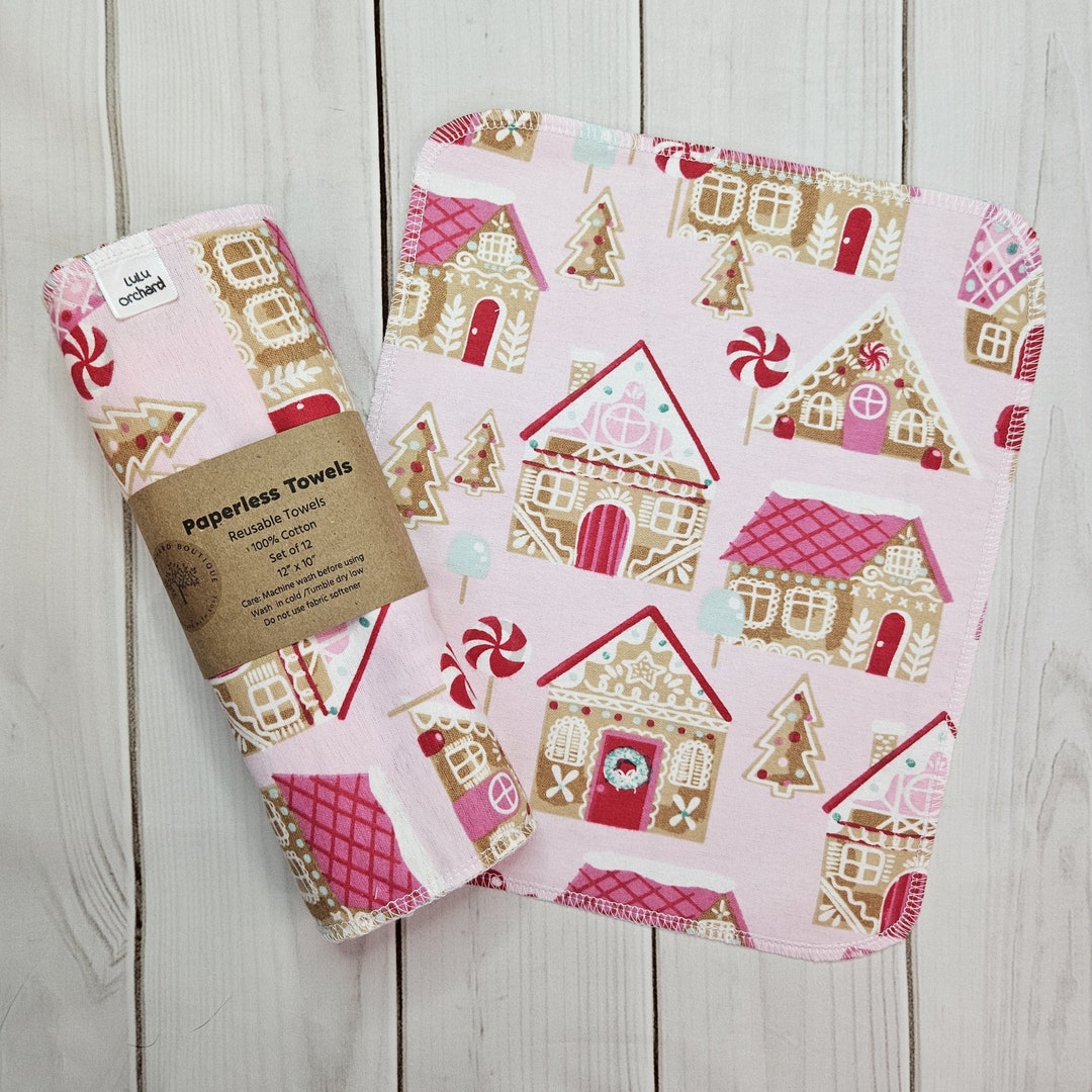 Gingerbread Christmas Paperless Paper Towels, 12 12 X 10 1-ply ...
