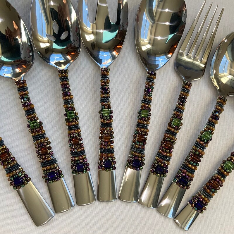 Beaded Silverware - Etsy