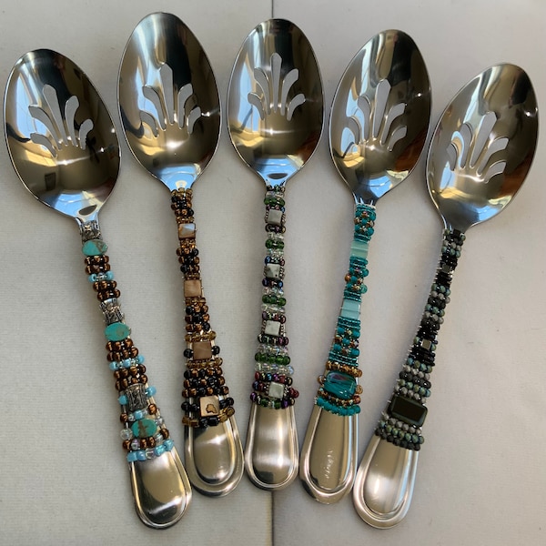 Beaded Silverware - Etsy
