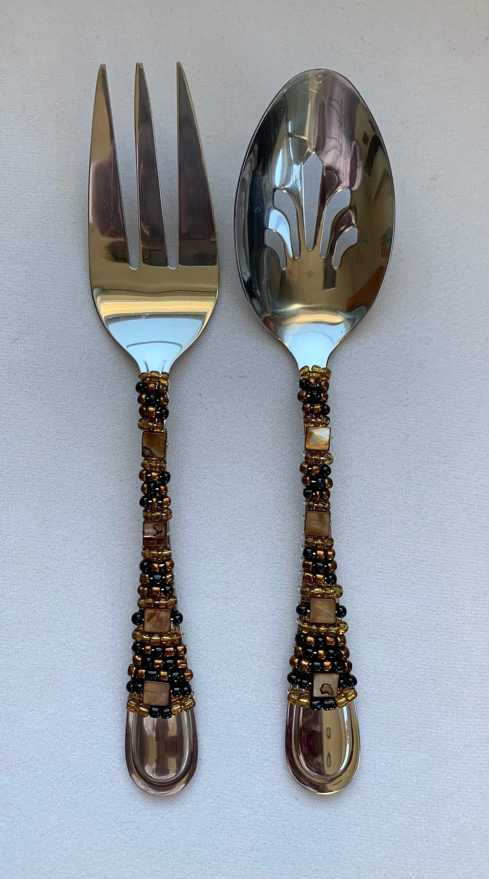 Handmade Beaded Silverware - Etsy