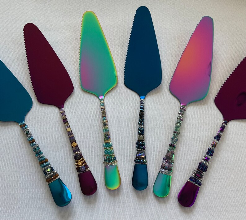 Stellar Beaded Cake and Pie Servers - Etsy