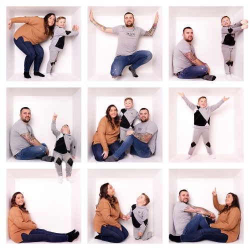 Photo Box Grid Template 3 Photoshop Templates in the Box | Etsy