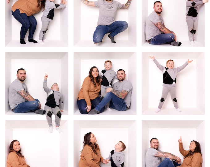 Photo Box Grid Template 3 Photoshop Templates in the Box - Etsy