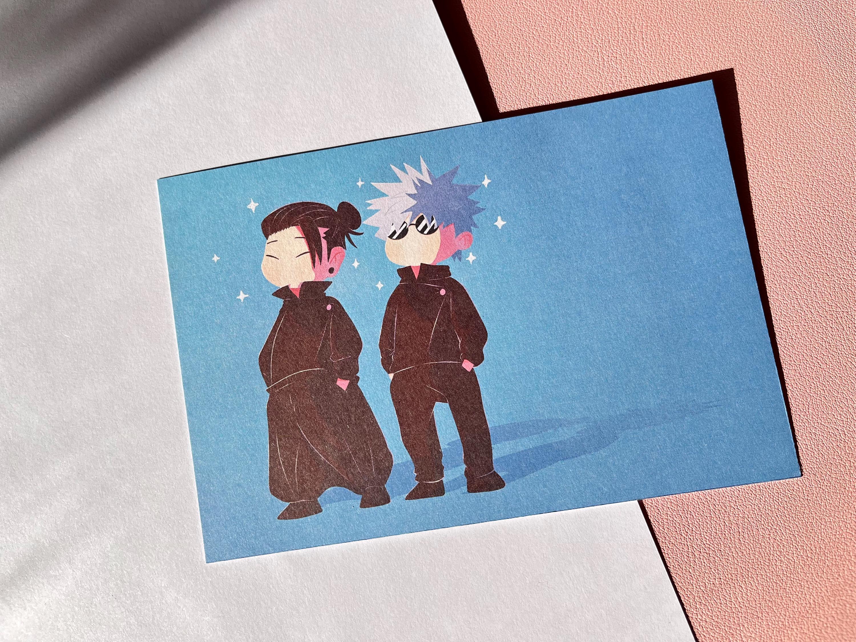 Gojo and Geto | Jjk Jujutsu Kaisen Anime Prints A6 | Anime | Gojo ...