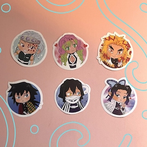 Demon Slayer Anime Stickers | Hashira | Giyu Mitsuri Uzui Rengoku ...