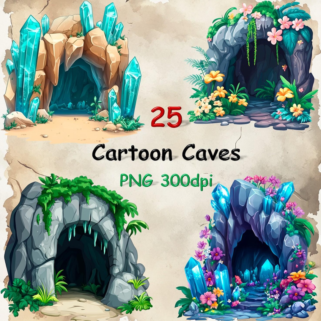 25 Dragon Caves, Dinosaur Cave, Cartoon Cave Clipart, PNG Caves ...
