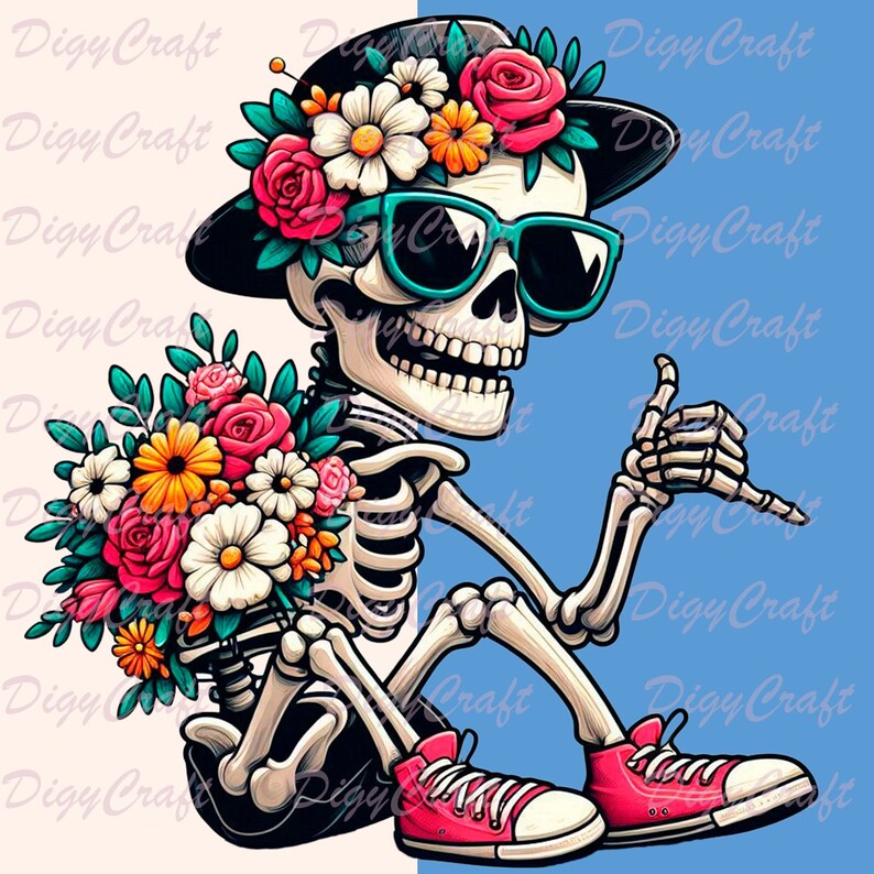 25 PNG- Images, 25 Jolly Skeletons, Skeleton Clipart, TRANSPARENT ...